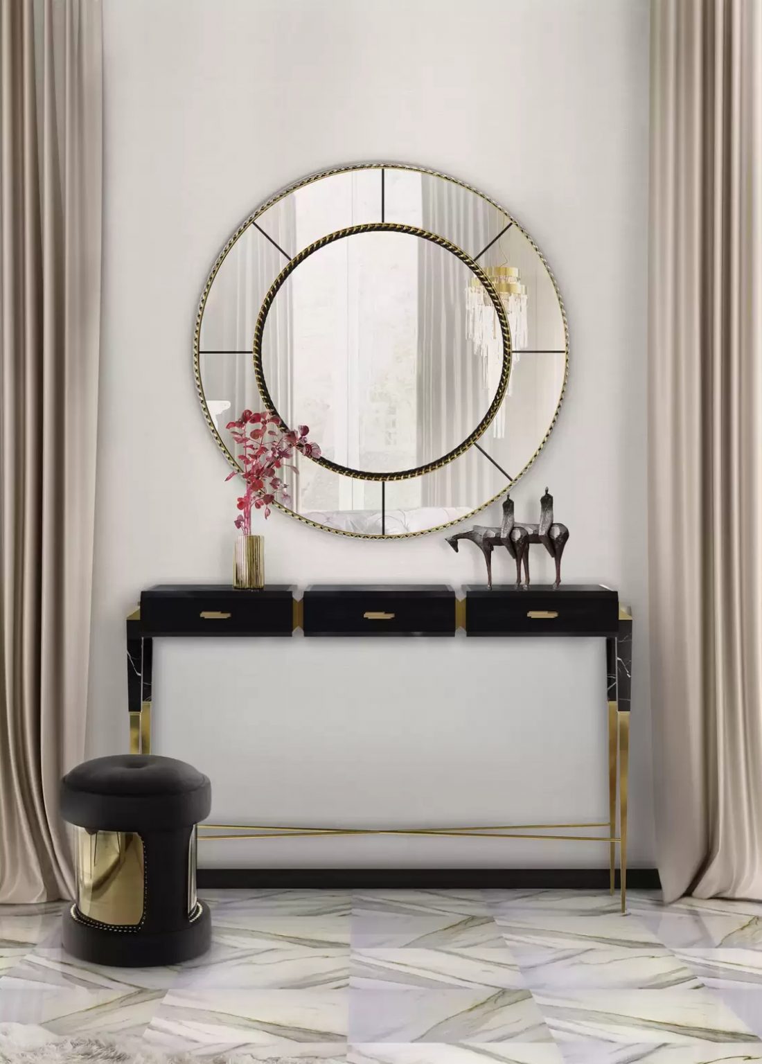 Entryway With Architectural Details | The Most Expensive Homes