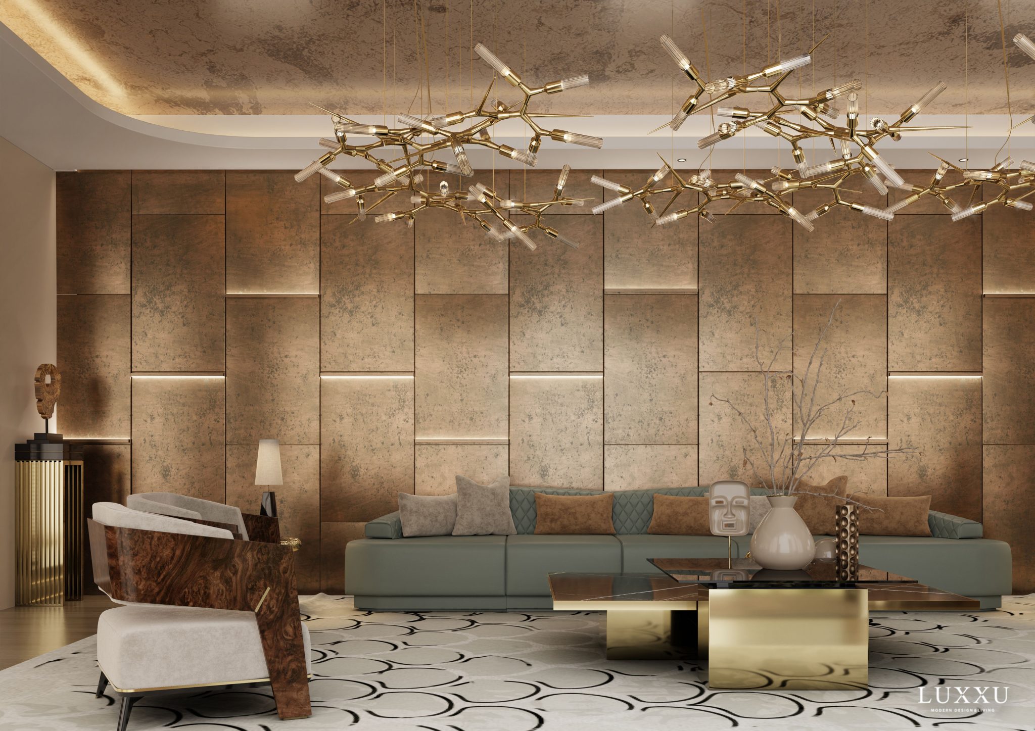 An Entryway With Touches Of Gold | The Most Expensive Homes